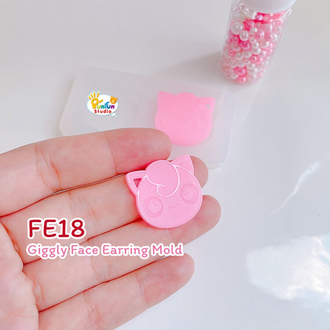 FE 18 Jiggly Face Earring Mold / Face Earring Mold / Pokemold ...