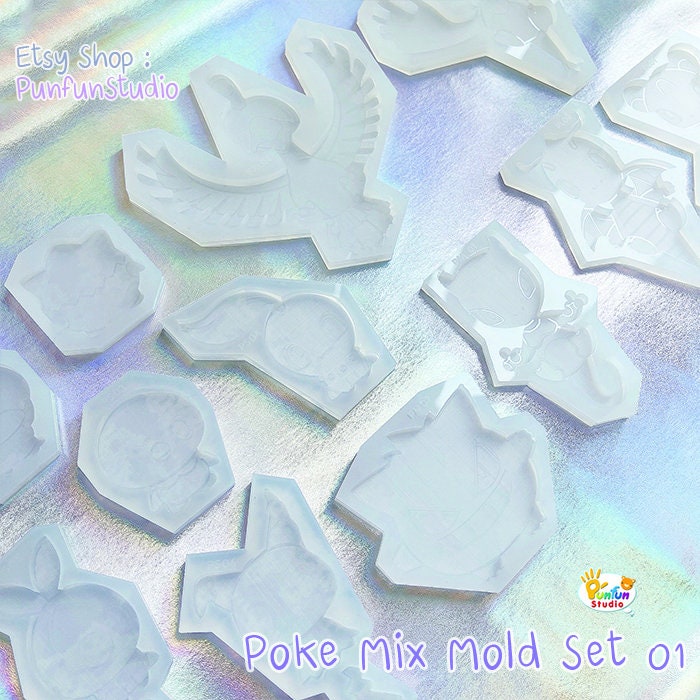 Poke Mix Mold Set A / 12 Molds / Pokemold / Silicone Mold - Etsy