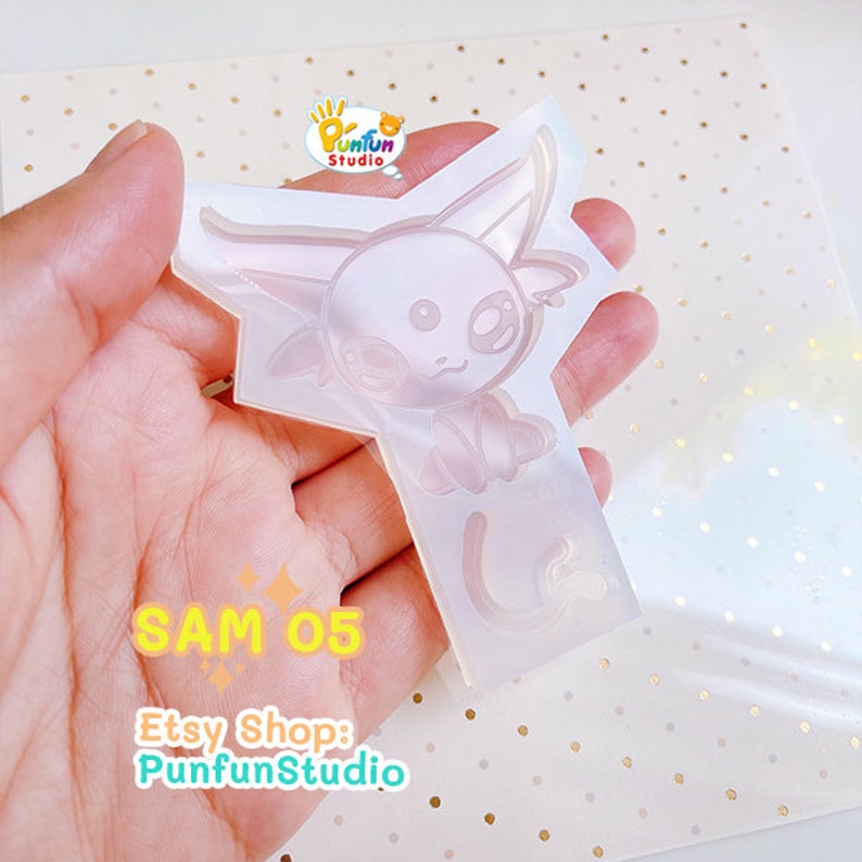 SAM 05 Espe Mold / Shiny Anime Mold / Pokemold / Silicone Mold - Etsy