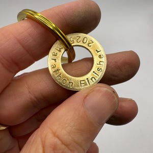 YOUR COORDINATES Keychain Ring Personalized Ring GPS Customized Donut ...