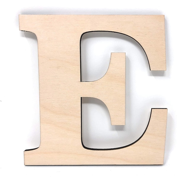 Wooden Letter E - Etsy