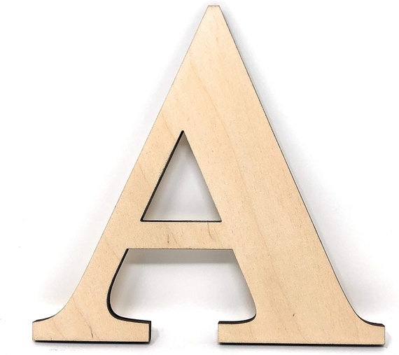 Gocutouts Wooden 12'' Letter A Cutouts Unfinished | Etsy