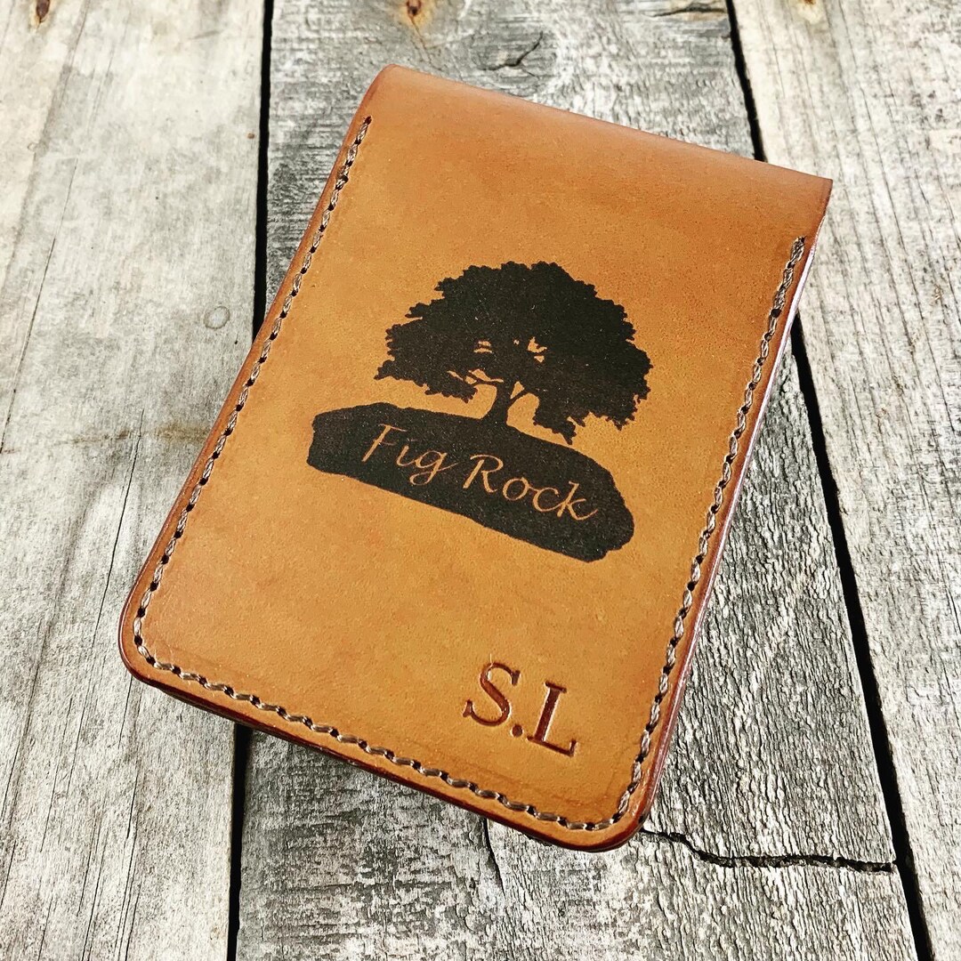 Personalized Leather Notepad Cover, Notepad Cover With Quote, Laser ...