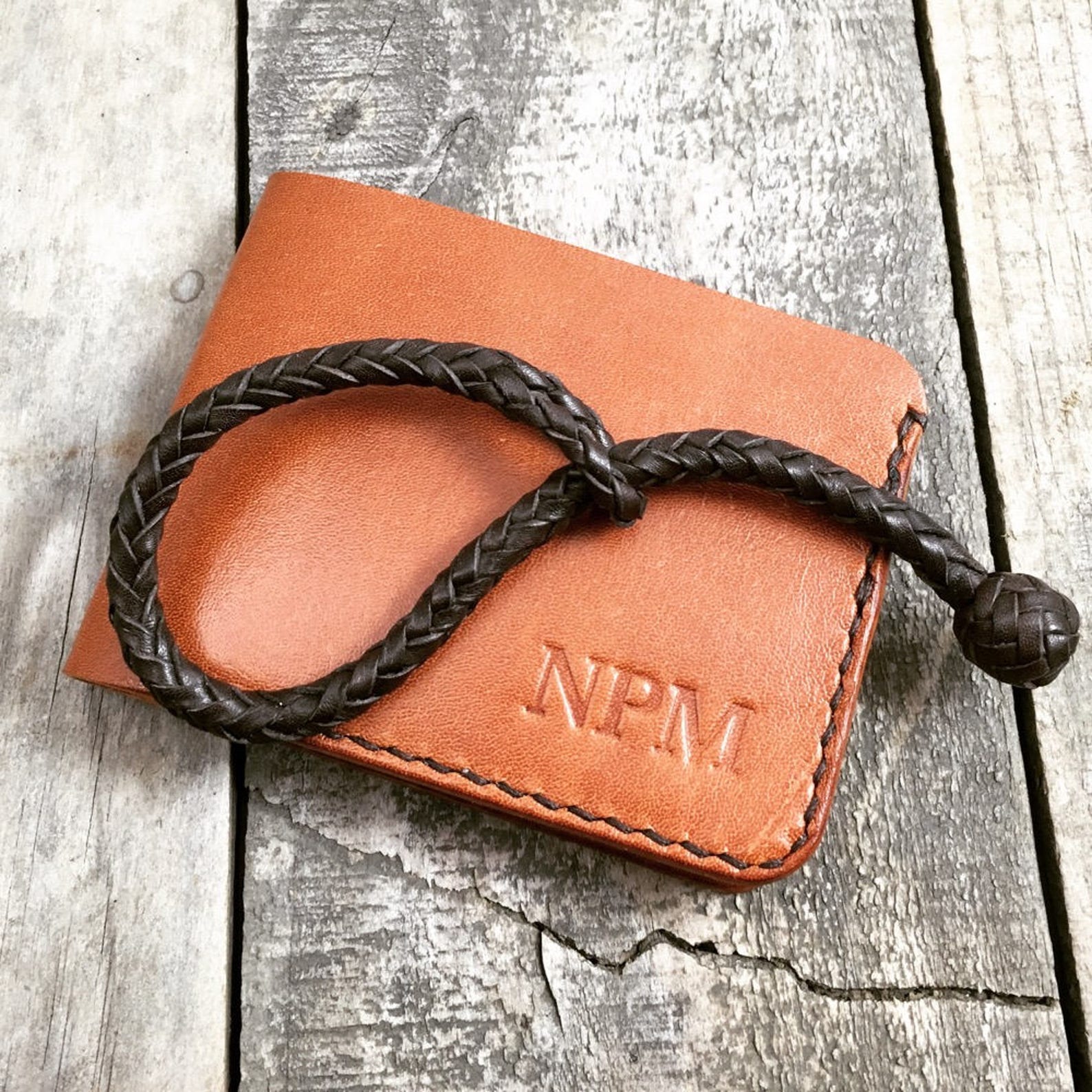Kangaroo Leather Braided Bracelet in Custom Colors and Lengths for Men ...