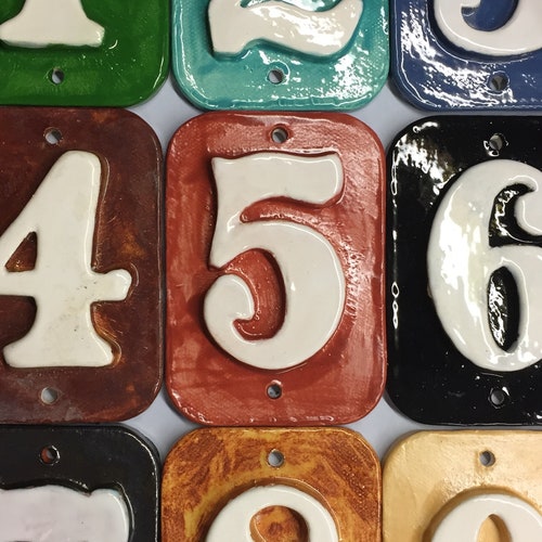 Tile Address Post Numbers. Weatherproof Glazed Tile With - Etsy