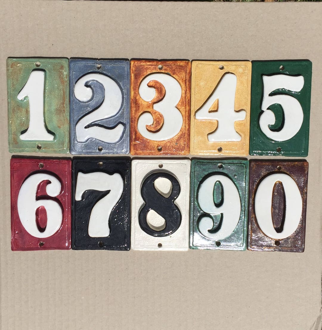 Tile Numbers With/without Holes. Narrow 2 5/8" Perfect for Apart.,condo ...