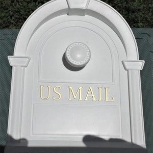 Mailbox With Address Tiles. Tiles Are Permanently Affixed to Both Sides ...