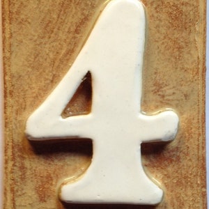 4 Number House or Home Address Plaque With Tiles.. PVC Weatherproof ...