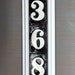 Narrow Address Tiles in Frame 5 # Plaque, Multiple Color Choices ...