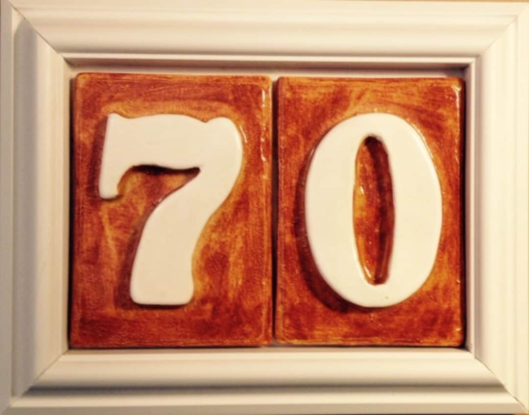Address Plaque, 2 Number Weatherproof, Fadeproof Includes Tiles of Your ...