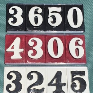 Mailbox With Address Tiles. Tiles Are Permanently Affixed to Both Sides ...