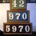 Address Tiles in Oak Frame Plaque, Multiple Color Choices Available ...