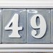 House Address Plaque. Four Number. Weatherproof Pvc With Tiles Included ...