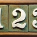 Address Tiles in Oak Frame Plaque, Multiple Color Choices Available ...