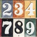 Mailbox With Address Tiles. Tiles Are Permanently Affixed to Both Sides ...