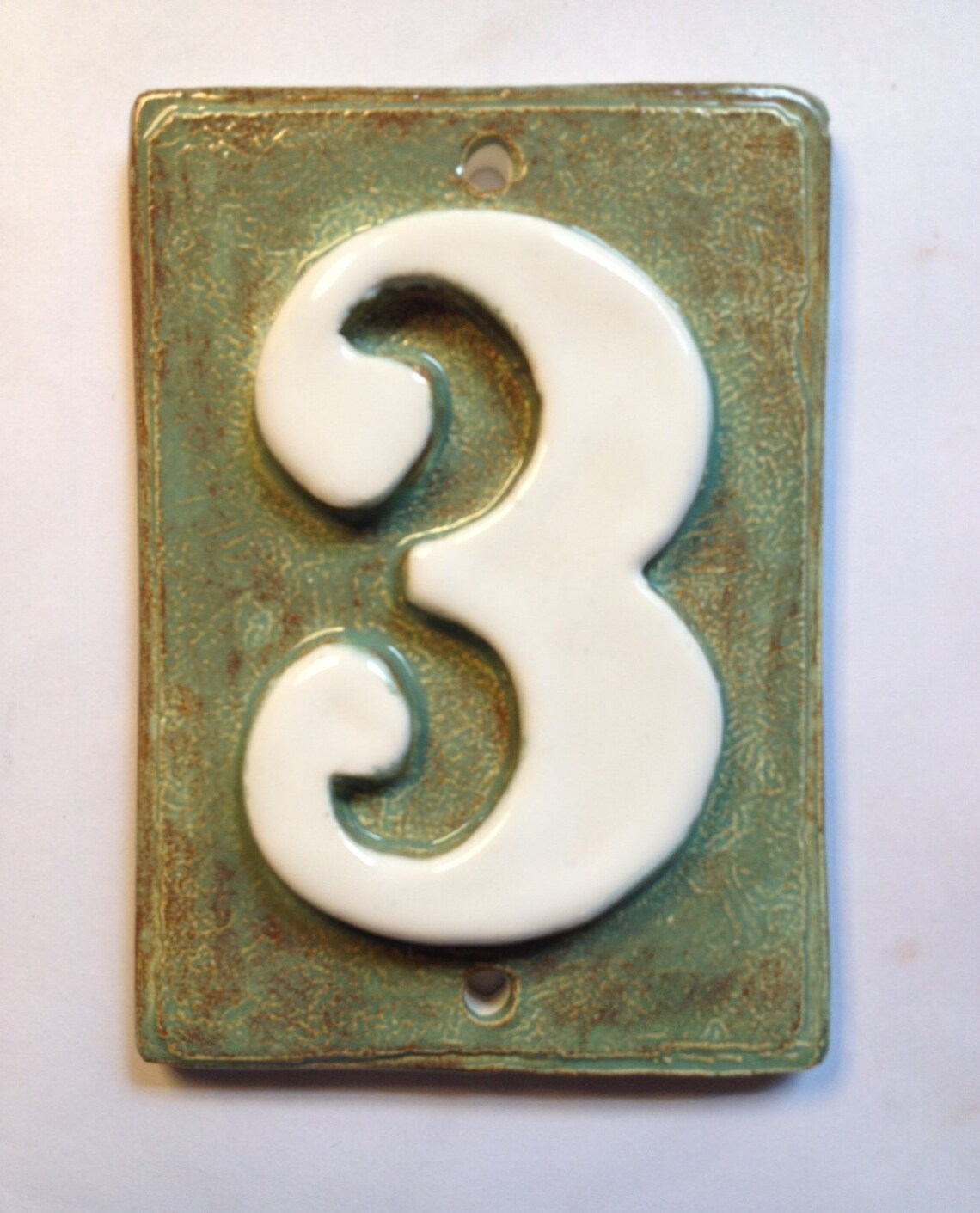 Address Number Wall or Post Handmade Tiles. With or Without - Etsy