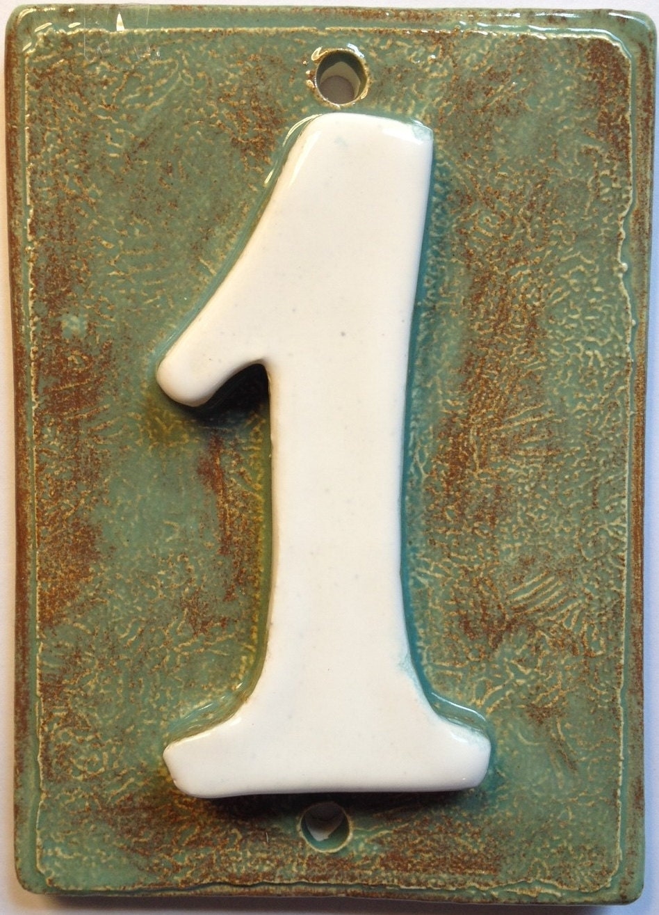 Number Tiles - Weatherproof - With Without Holes 4 1/2 '' X 3 1/4 ...