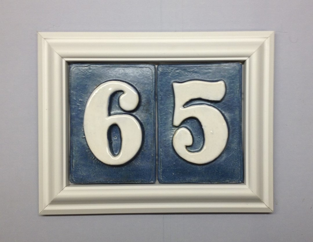 2 Number Address Weatherproof, Fadeproof Includes Tiles of Your Choice ...