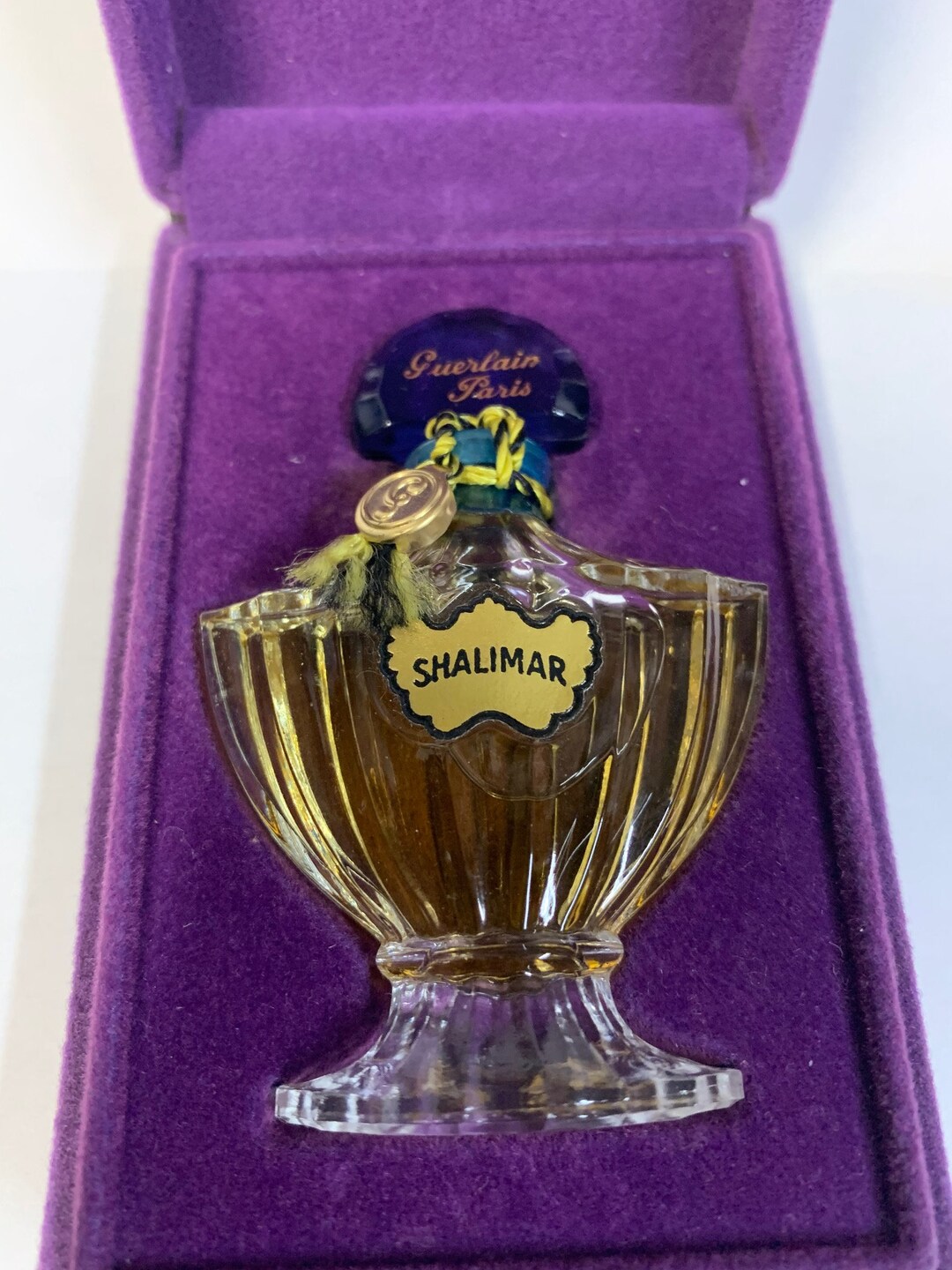 Bottle 1. Open Bottle, 10ml Shalimar Extrait 96% Full Vintage, Bottle 2 ...