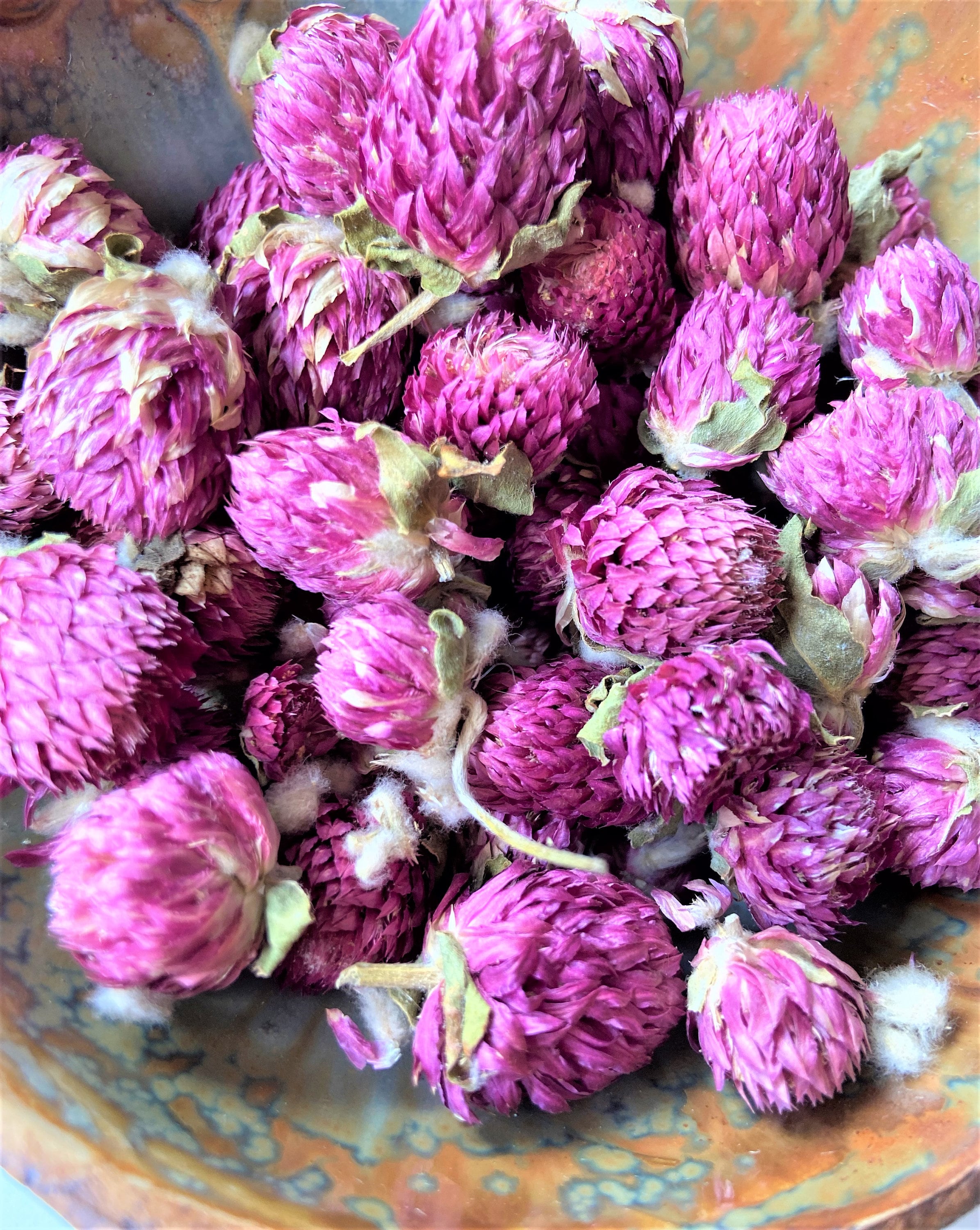 Natural Dried Globe Amaranth Heads//relaxant and Calming Flower//boost ...