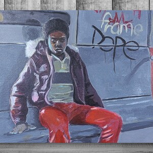 Printable Art | African American Boy on Subway Portrait | Wall Decor ...