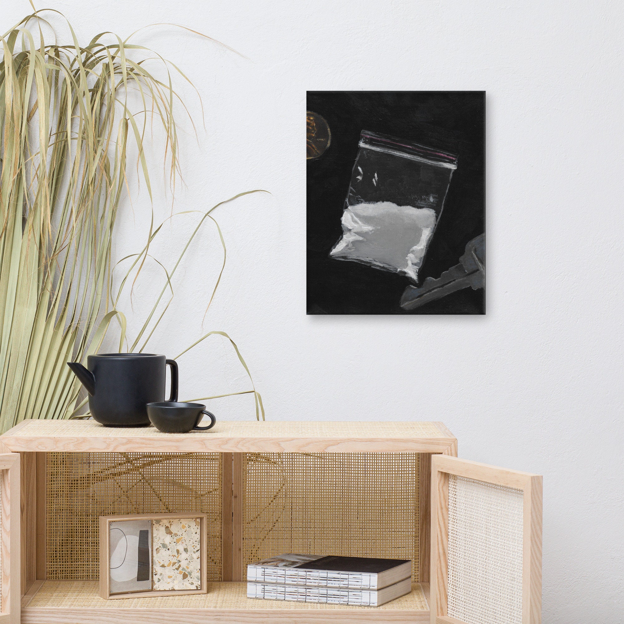 Cocaine Painting | Drug Art | 8x10 Original Acrylic Still Life by Eric ...