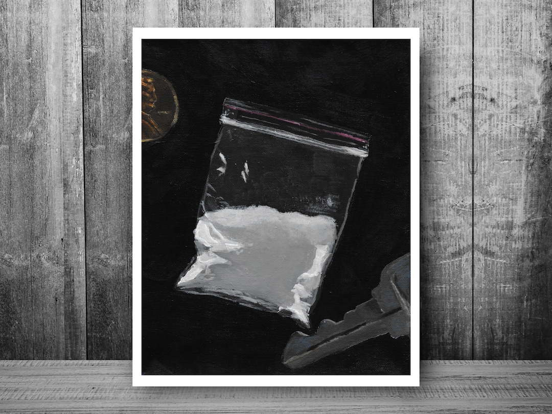 Drug Art Print 16x20 Cocaine Painting - Etsy