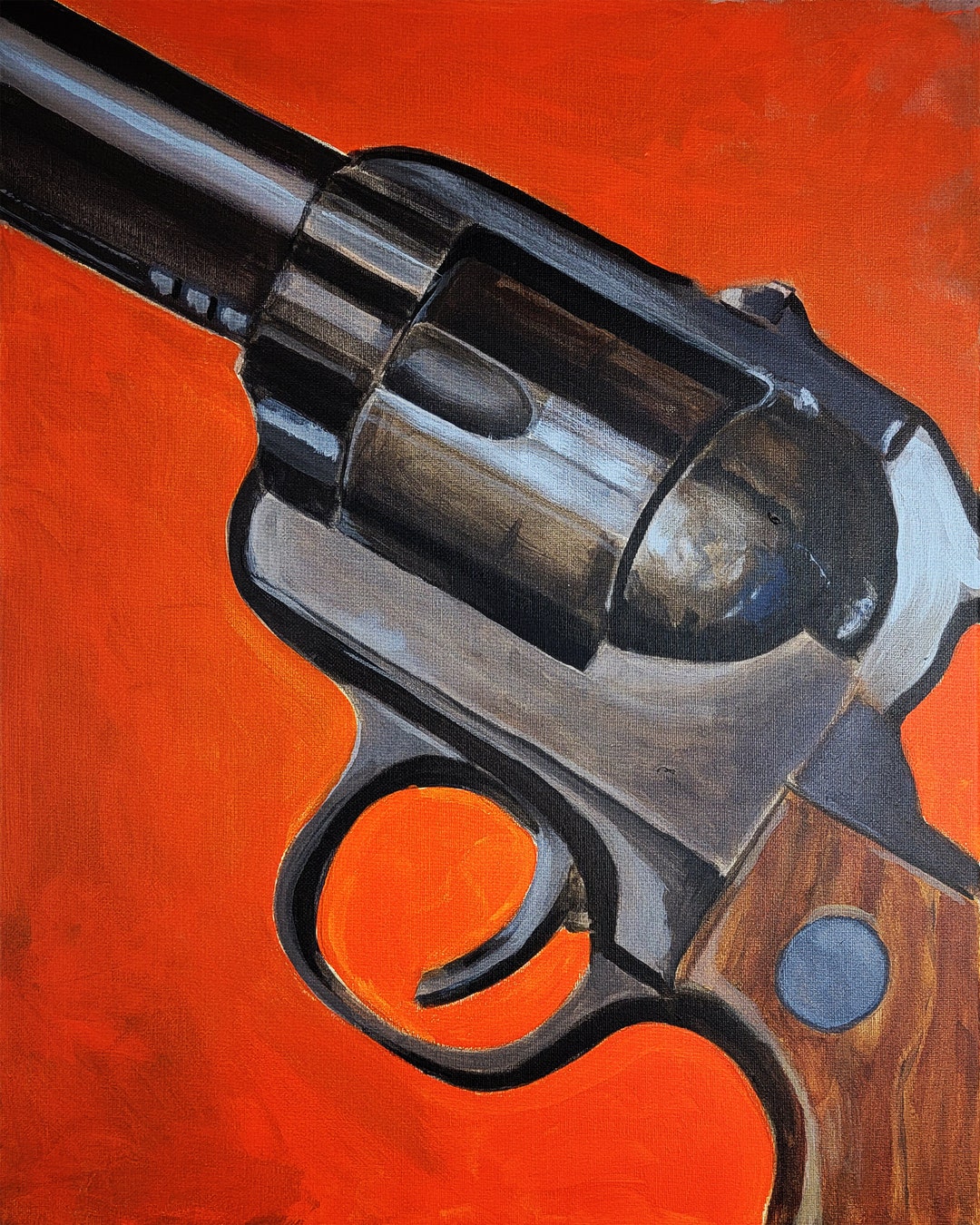 Revolver Painting Print 16x20 Fine Art Gun Print by Eric Allen Young ...