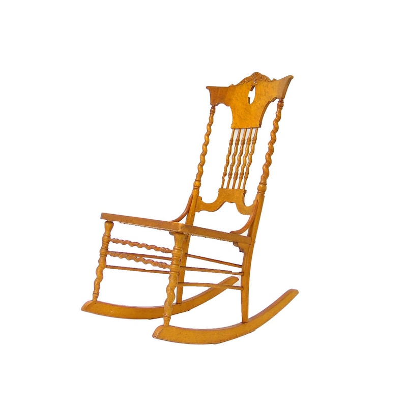 Antique Spindle Back Rocking Chair - Etsy