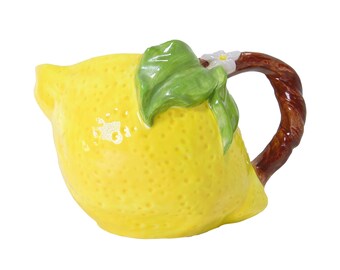 Ceramic Lemon Pitcher - Etsy