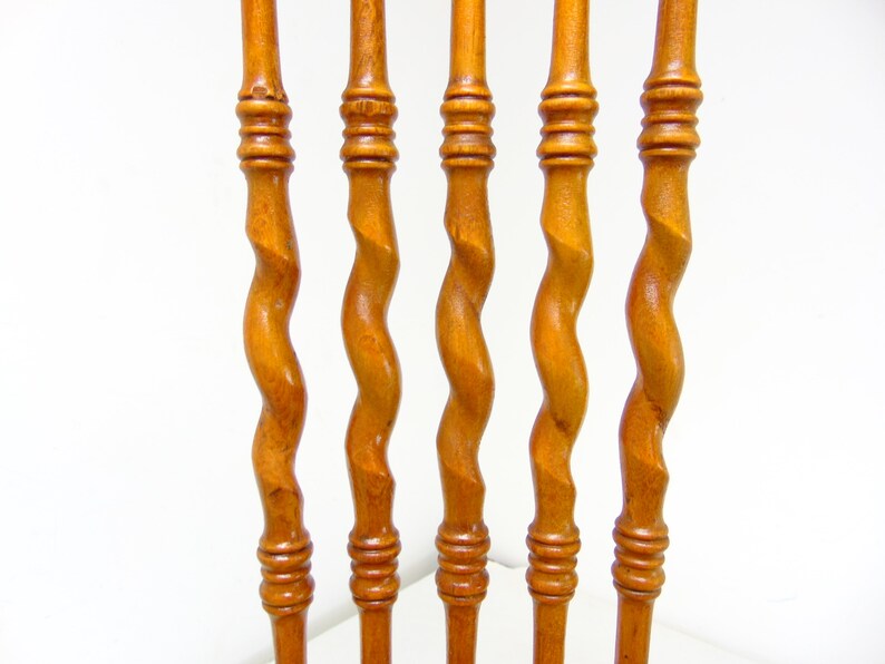 Antique Victorian Barley Twist Spindle Back Bird's Eye - Etsy