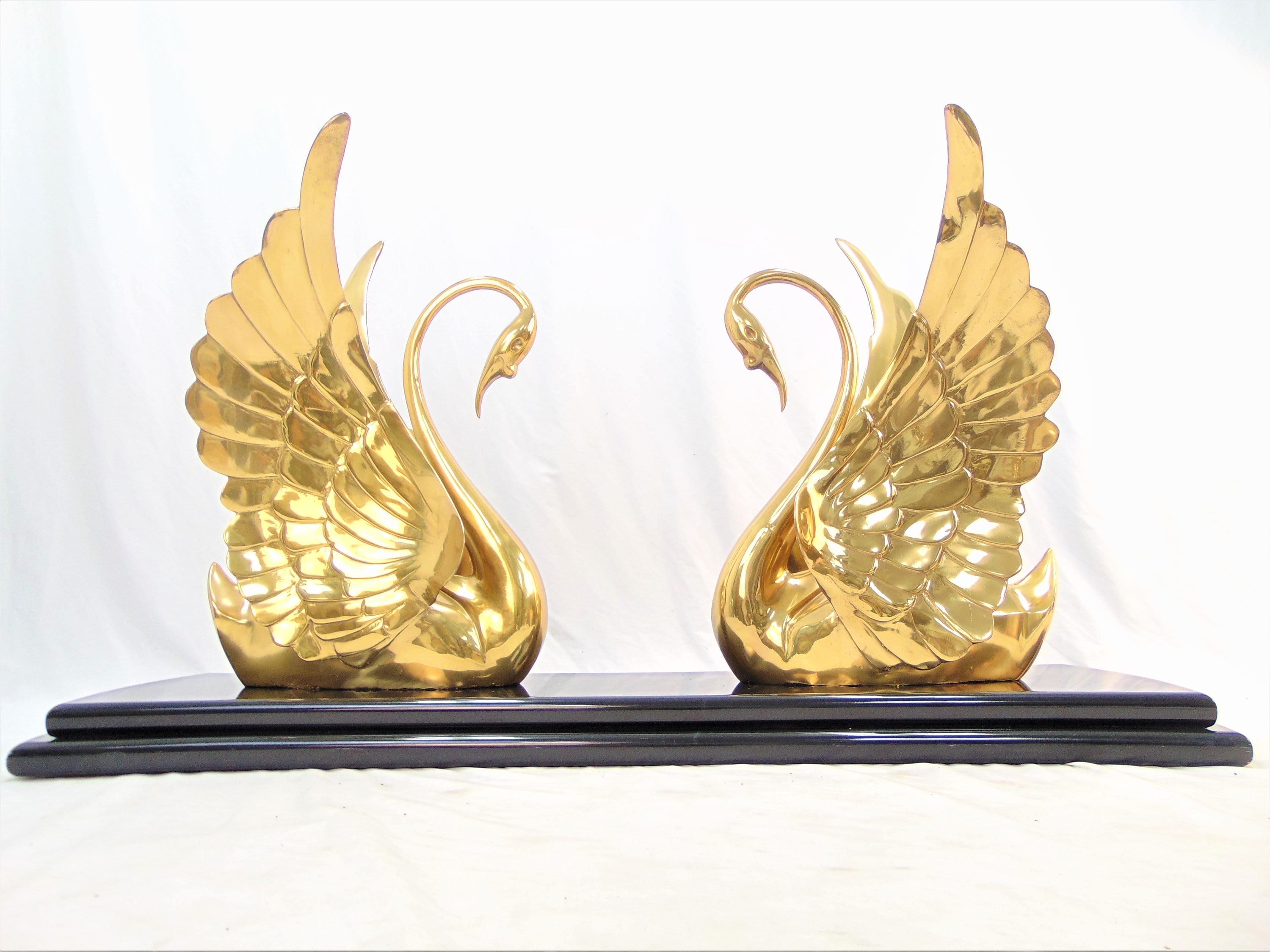 Glorious Vintage Brass Swan Entry Table Sofa Table - Etsy