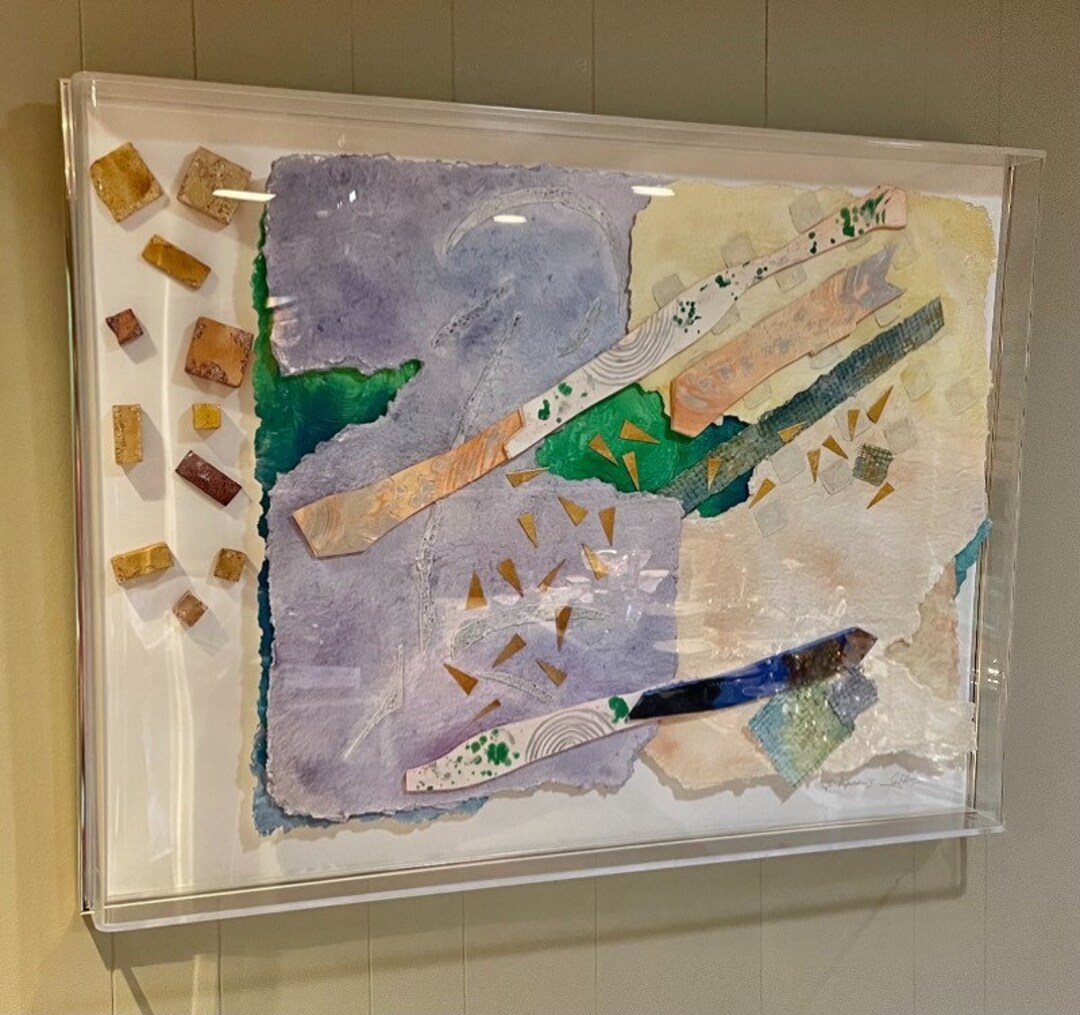 Acrylic Shadow Box Dimensional Found Art Abstract Original Signed - Etsy
