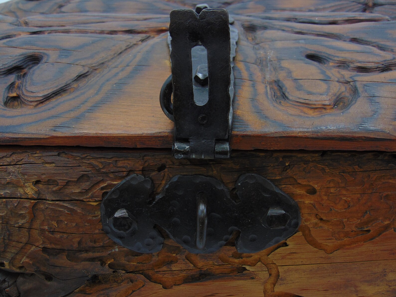 Vintage Antique Rustic Handmade Wormwood Trunk - Etsy