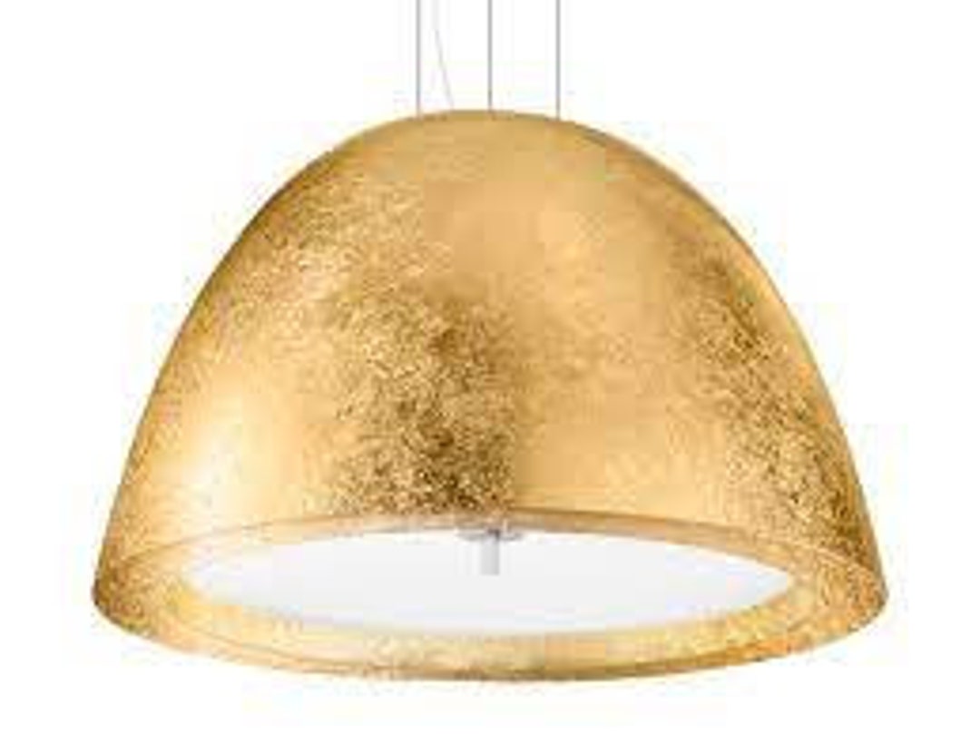 Panzeri Willy XL Gold Leaf Giant LED Light Fixture Chandelier ...