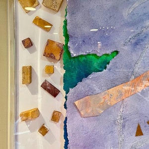 Acrylic Shadow Box Dimensional Found Art Abstract Original - Etsy