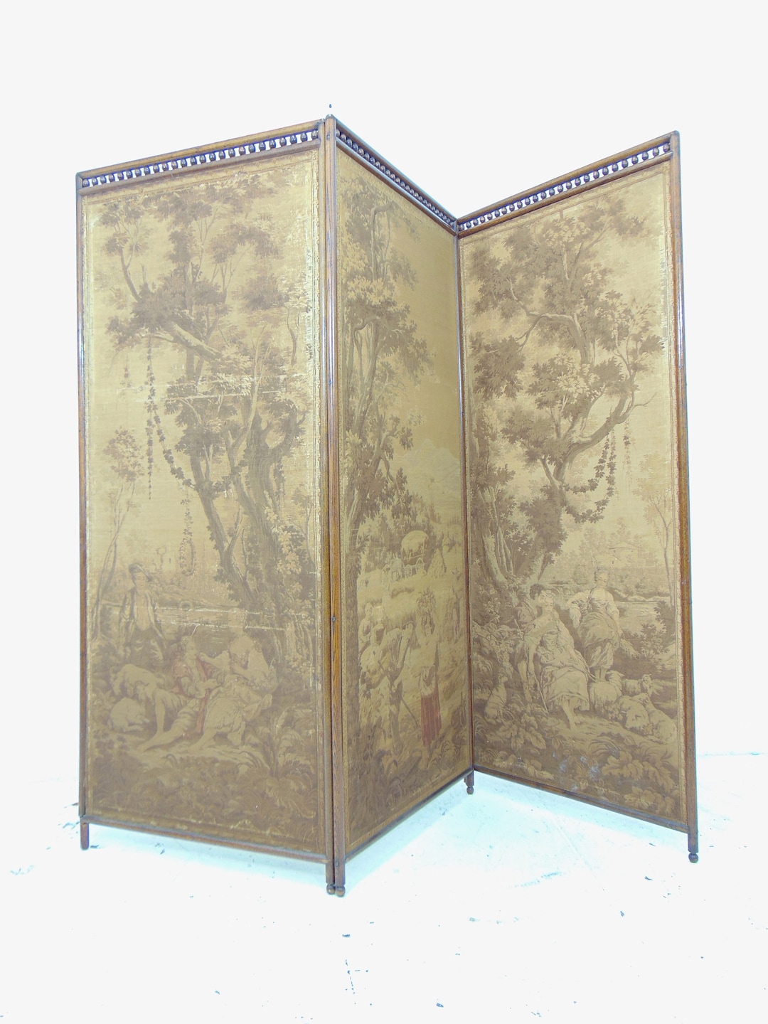 Antique Victorian Tapestry Room Divider Screen 3 Panel - Etsy