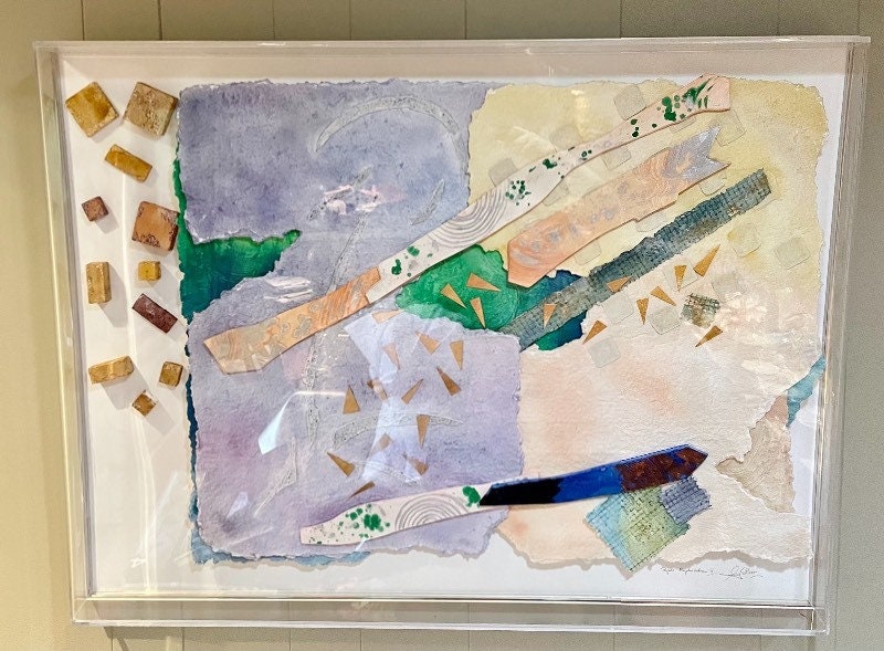 Acrylic Shadow Box Dimensional Found Art Abstract Original - Etsy