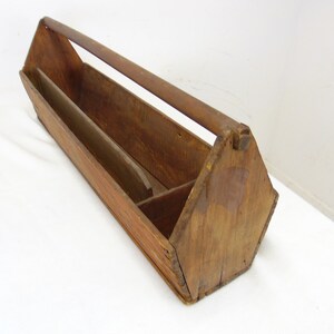 XL Antique Carpenter's Caddy Rustic Handmade Wood Box - Etsy