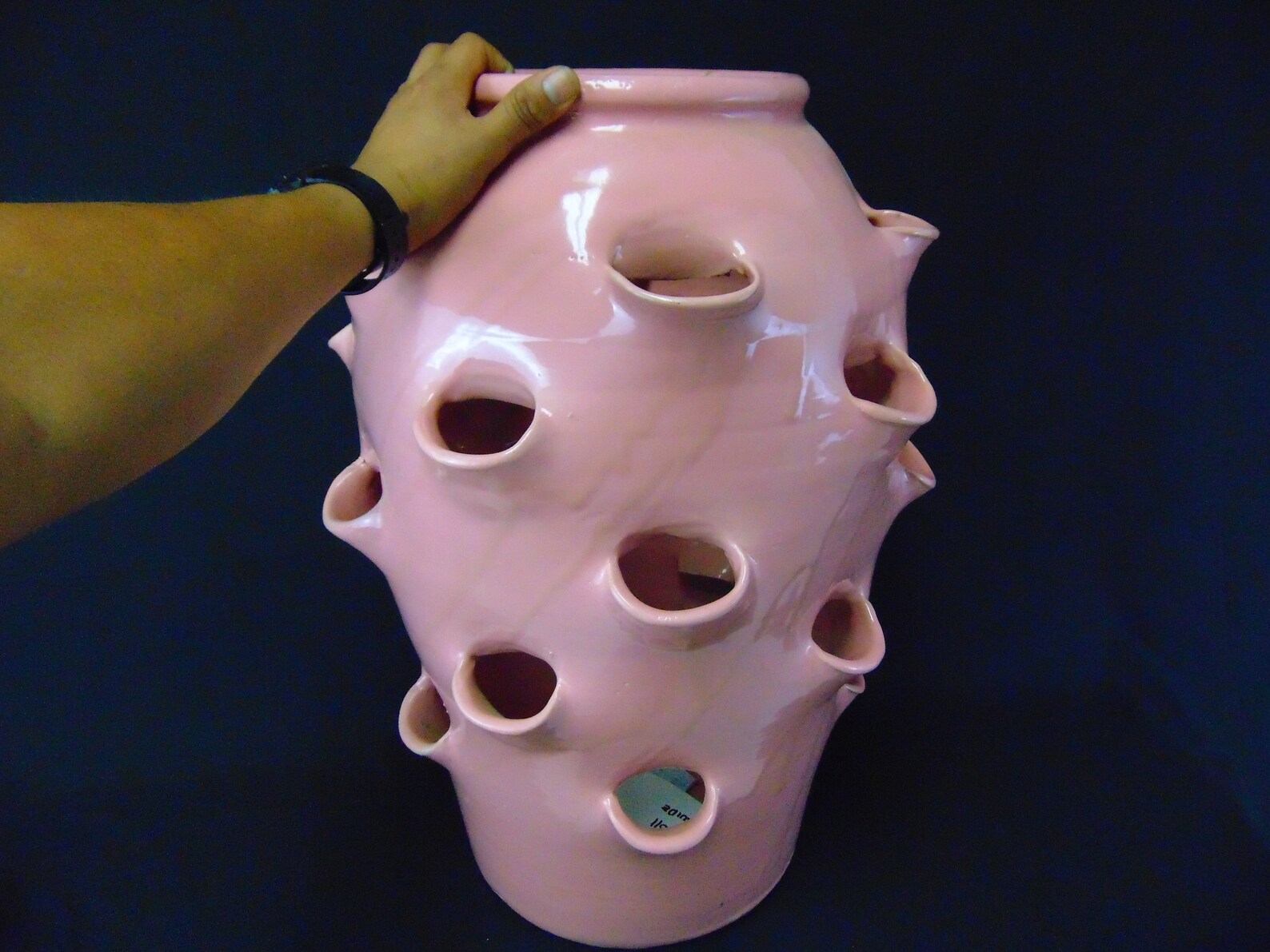 Large Vintage Pink Ceramic Strawberry Floor Pot 25'' - Etsy