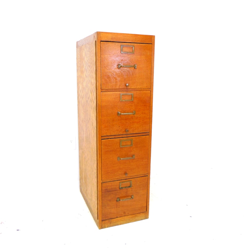 Wooden File Cabinet - Etsy