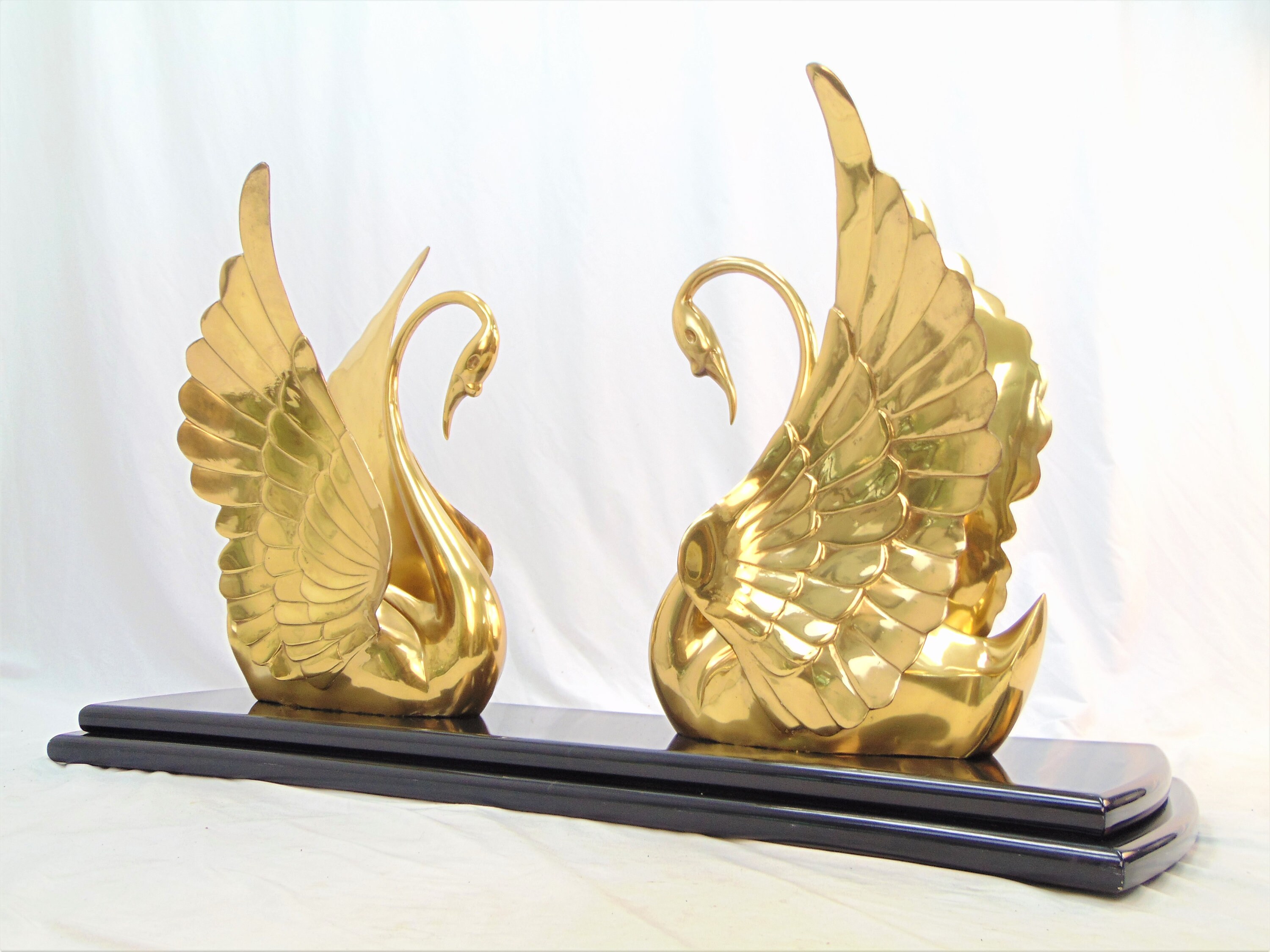 Glorious Vintage Brass Swan Entry Table Sofa Table - Etsy