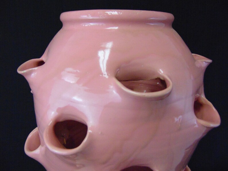 Large Vintage Pink Ceramic Strawberry Floor Pot 25'' - Etsy