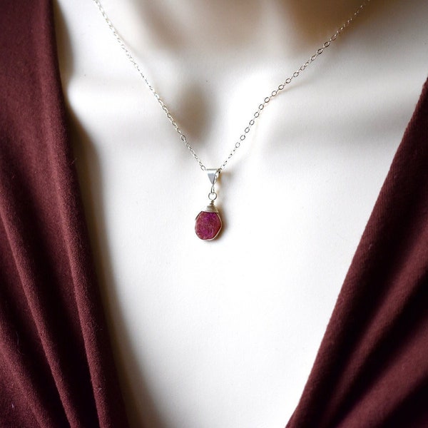 Raw Ruby Jewelry - Etsy