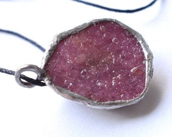 Mens ruby pendant | Etsy