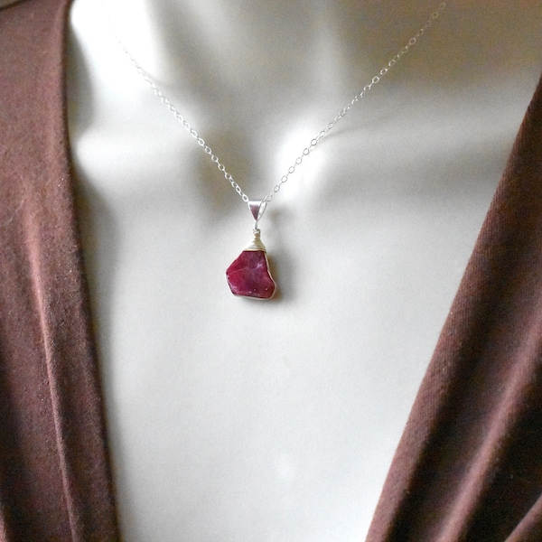 Raw Ruby Jewelry - Etsy