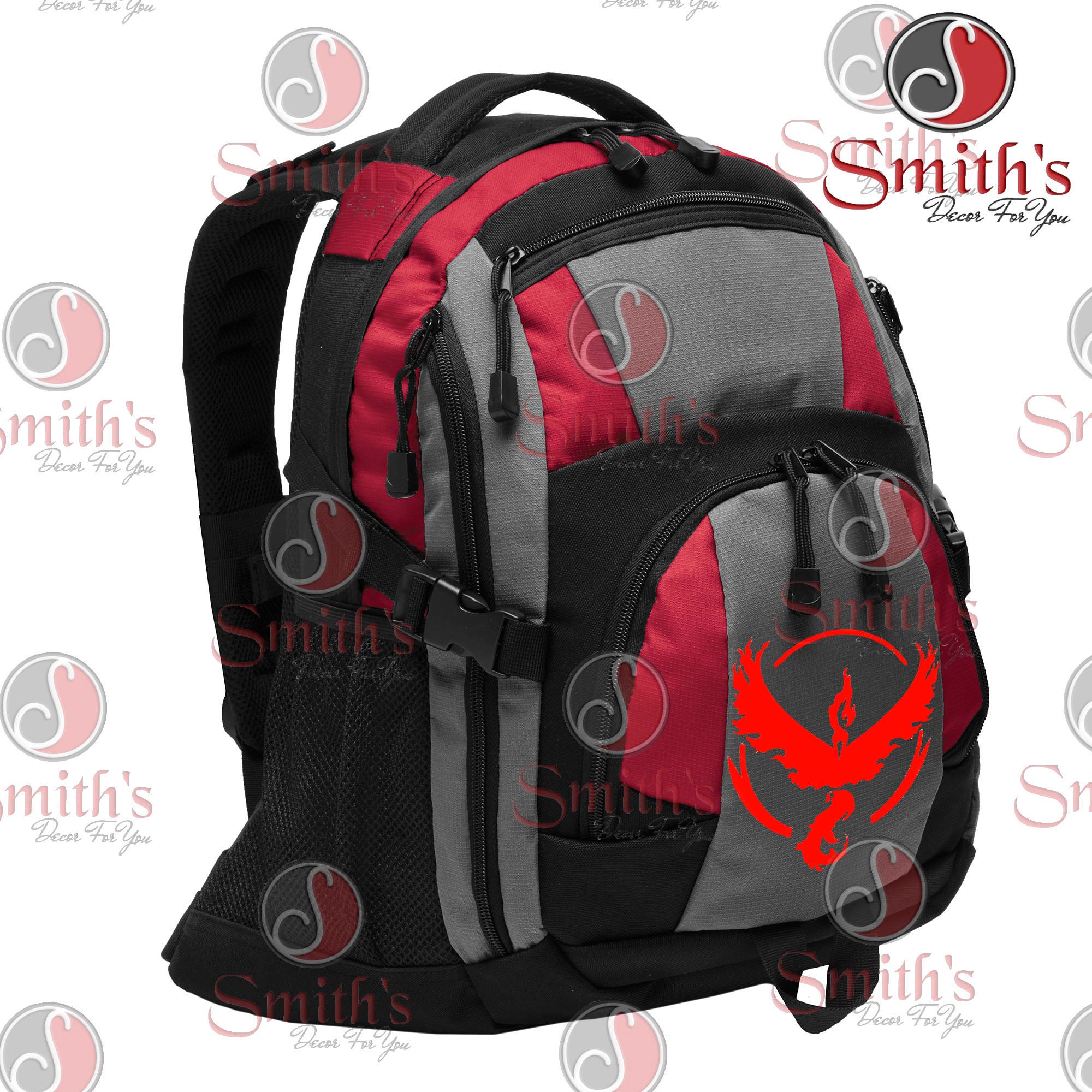 Back to School Pokemon Go Backpack Team Mystic Team Valor - Etsy