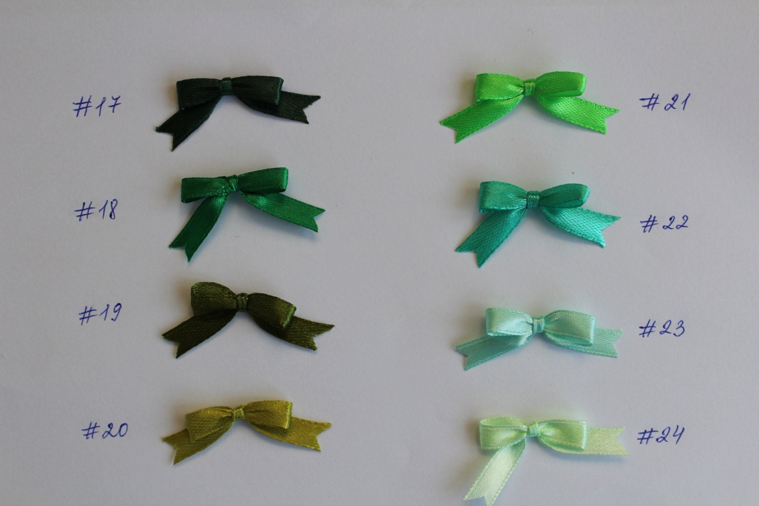 50/100/200 Mini Satin Ribbon Bows Applique Embellishments Wedding ...