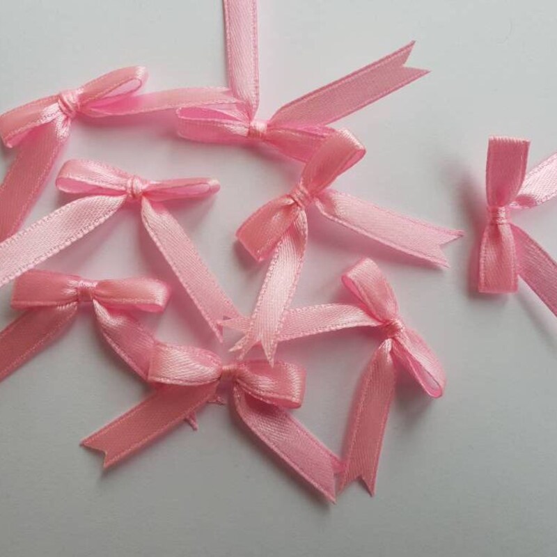 Small Light Pink Bows - Etsy