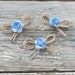 Jute Twine Mini Bows With Paper Flowers Wedding Decoration - Etsy